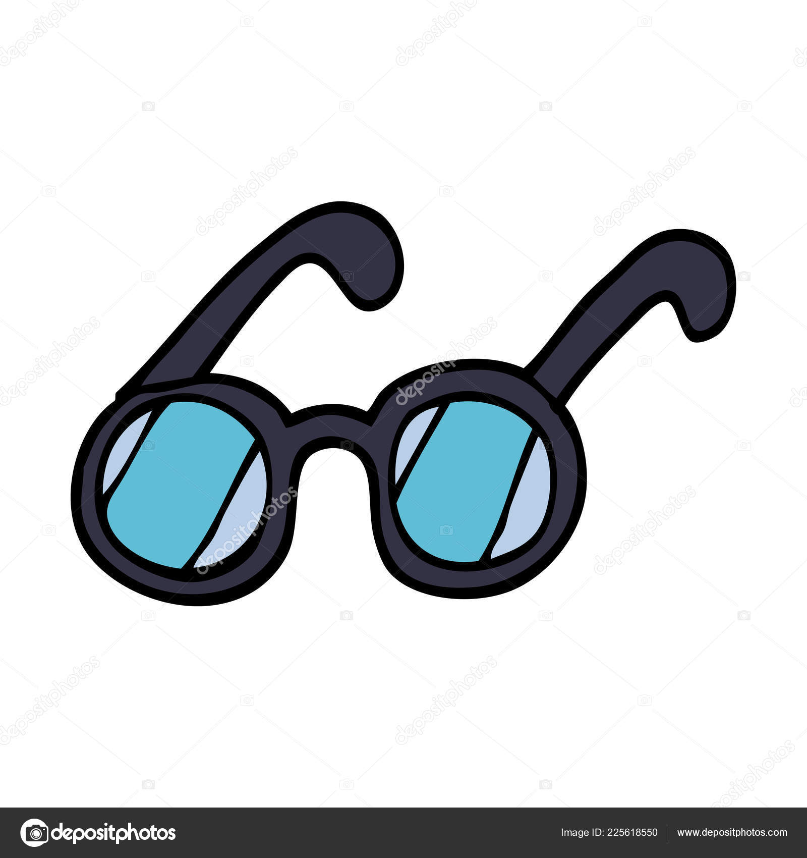 Cartoon Doodle Spectacles Vector Illustration Stock Vector by ...