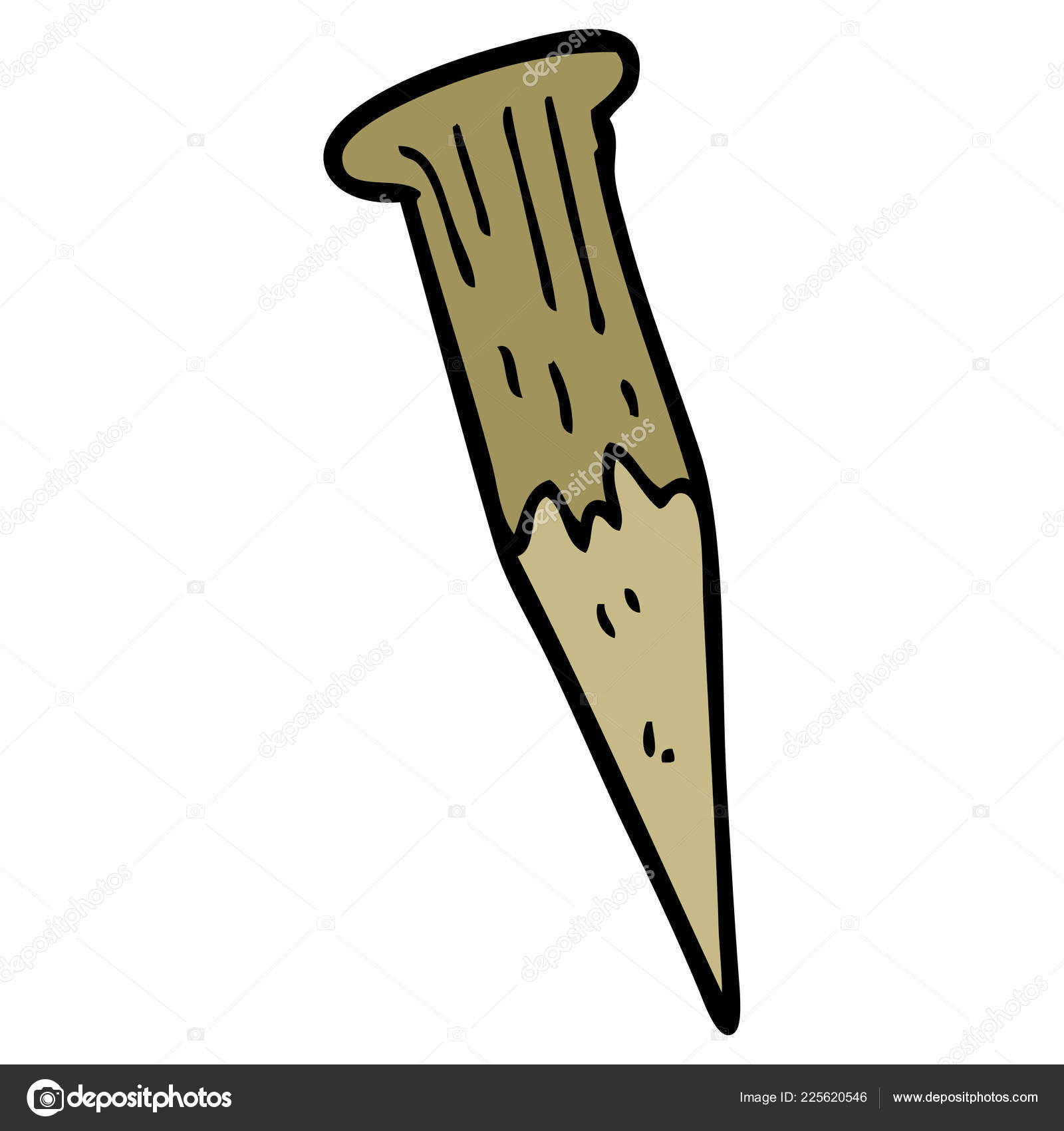 Cartoon Doodle Wooden Stake Stock Vector Image by ©lineartestpilot ...