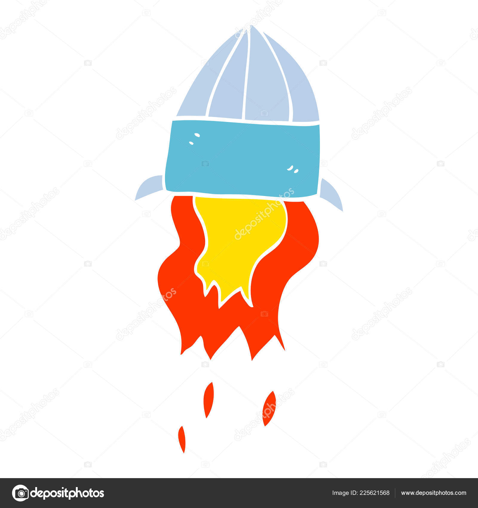 Cartoon Doodle Rocket Launch Stock Vector by ©lineartestpilot 225621568