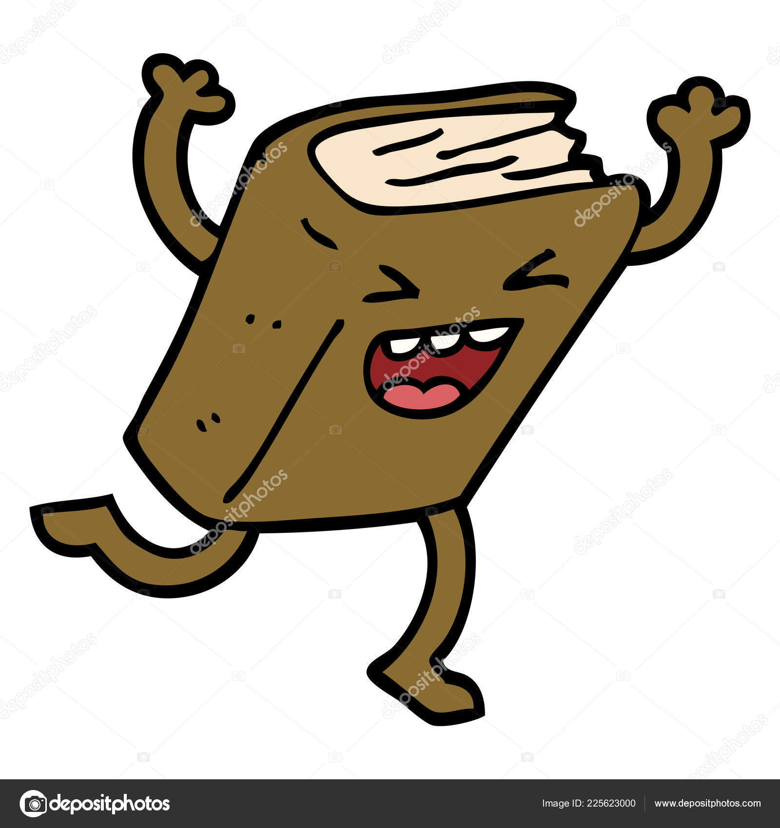 Cartoon Doodle Dancing Book Stock Vector Image by ©lineartestpilot ...