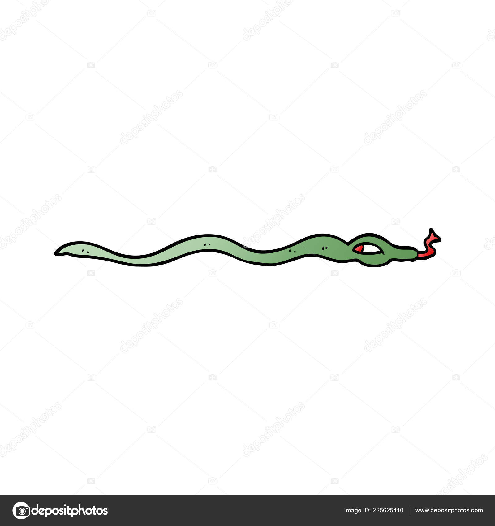 Cartoon Doodle Poisonous Snake Stock Vector by ©lineartestpilot 225625410