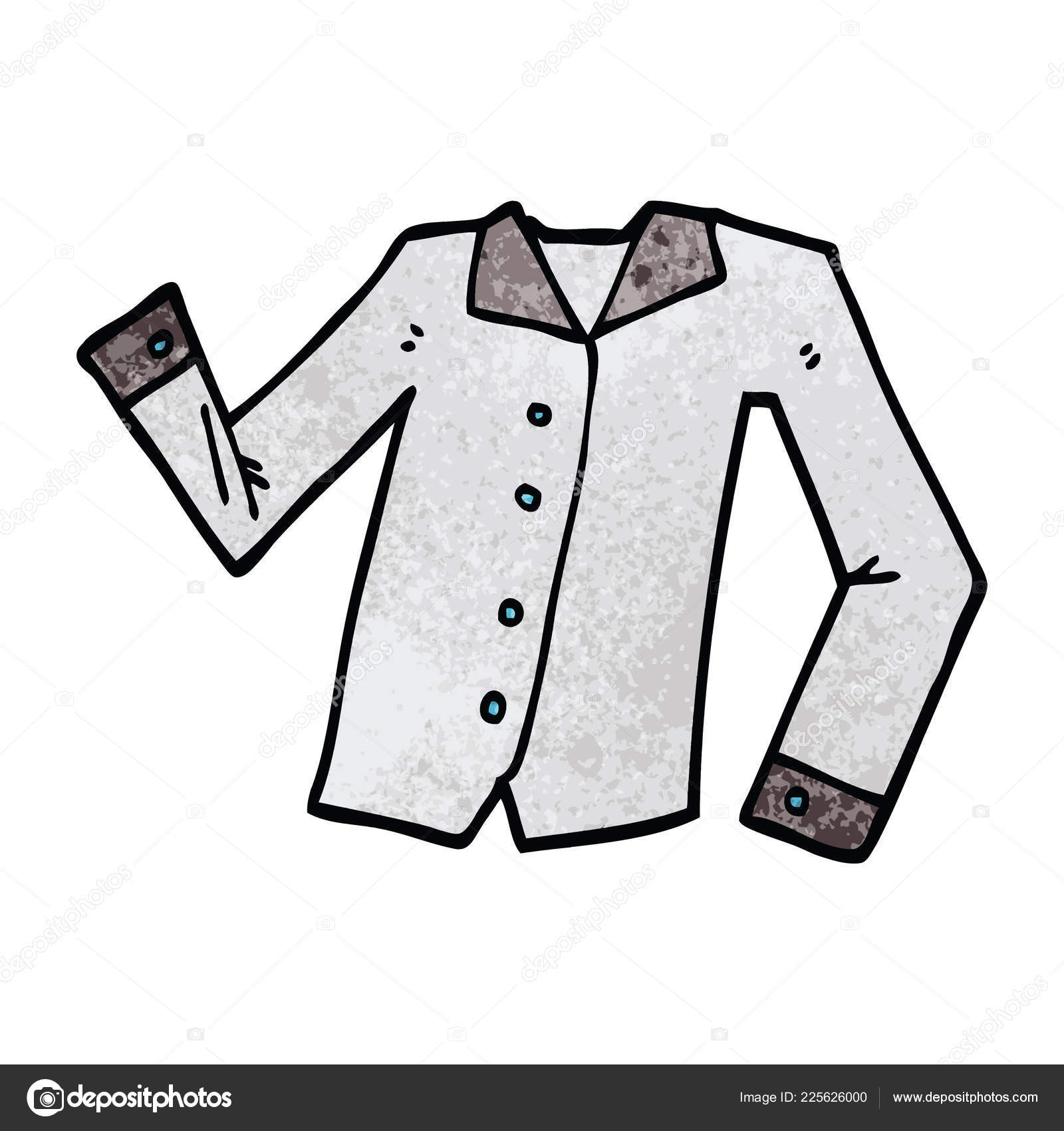 Cartoon Doodle Work Shirt Stock Vector by ©lineartestpilot 225626000