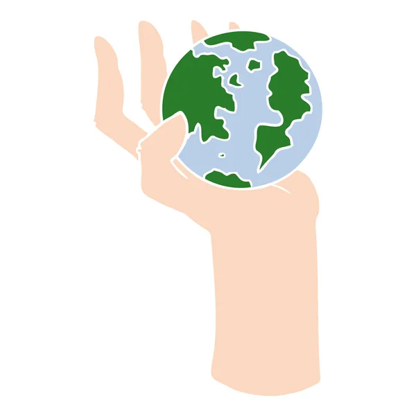 Outstretched Hand Holding Globe Clip Art