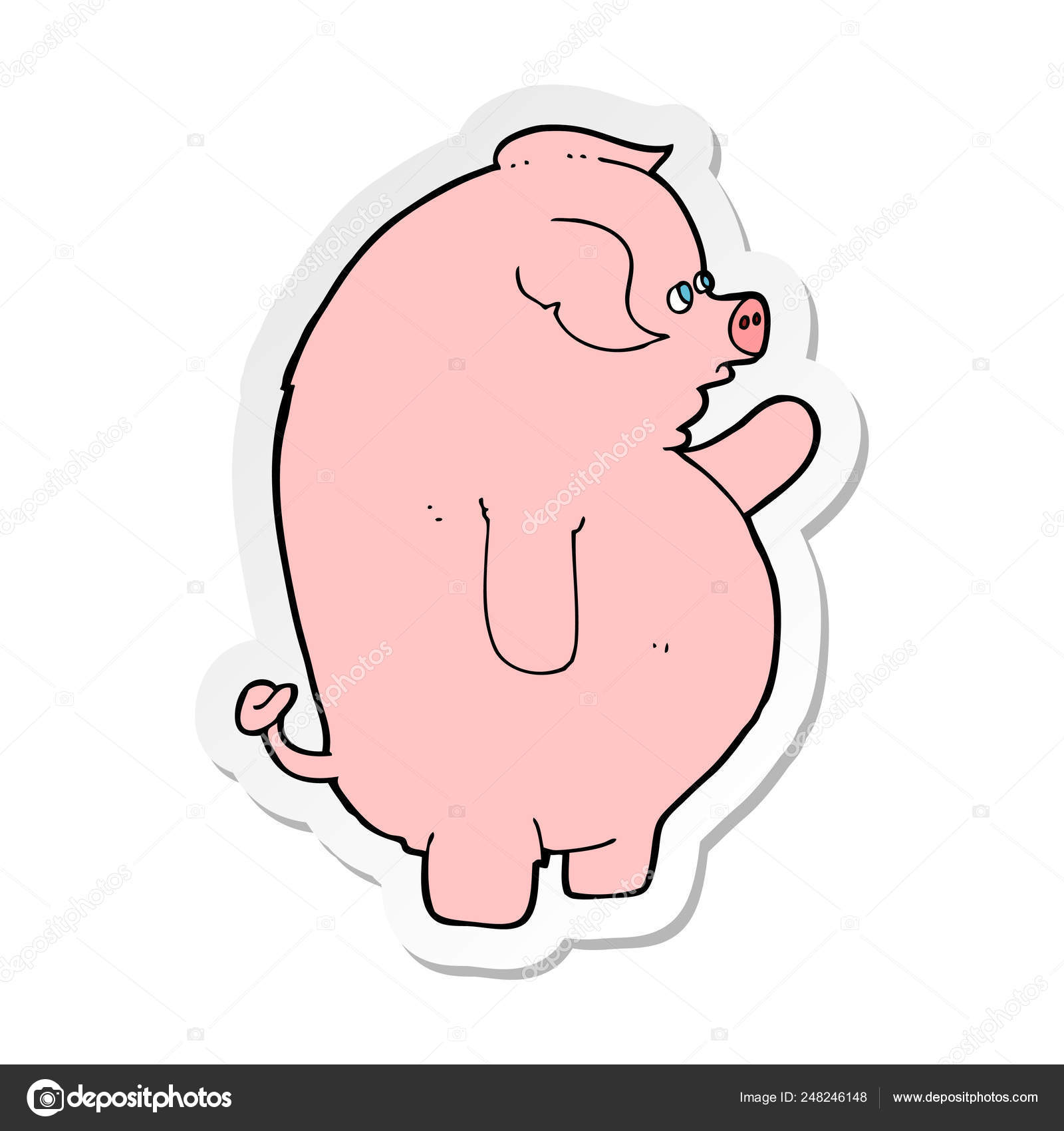 Fat Cartoon Pigs