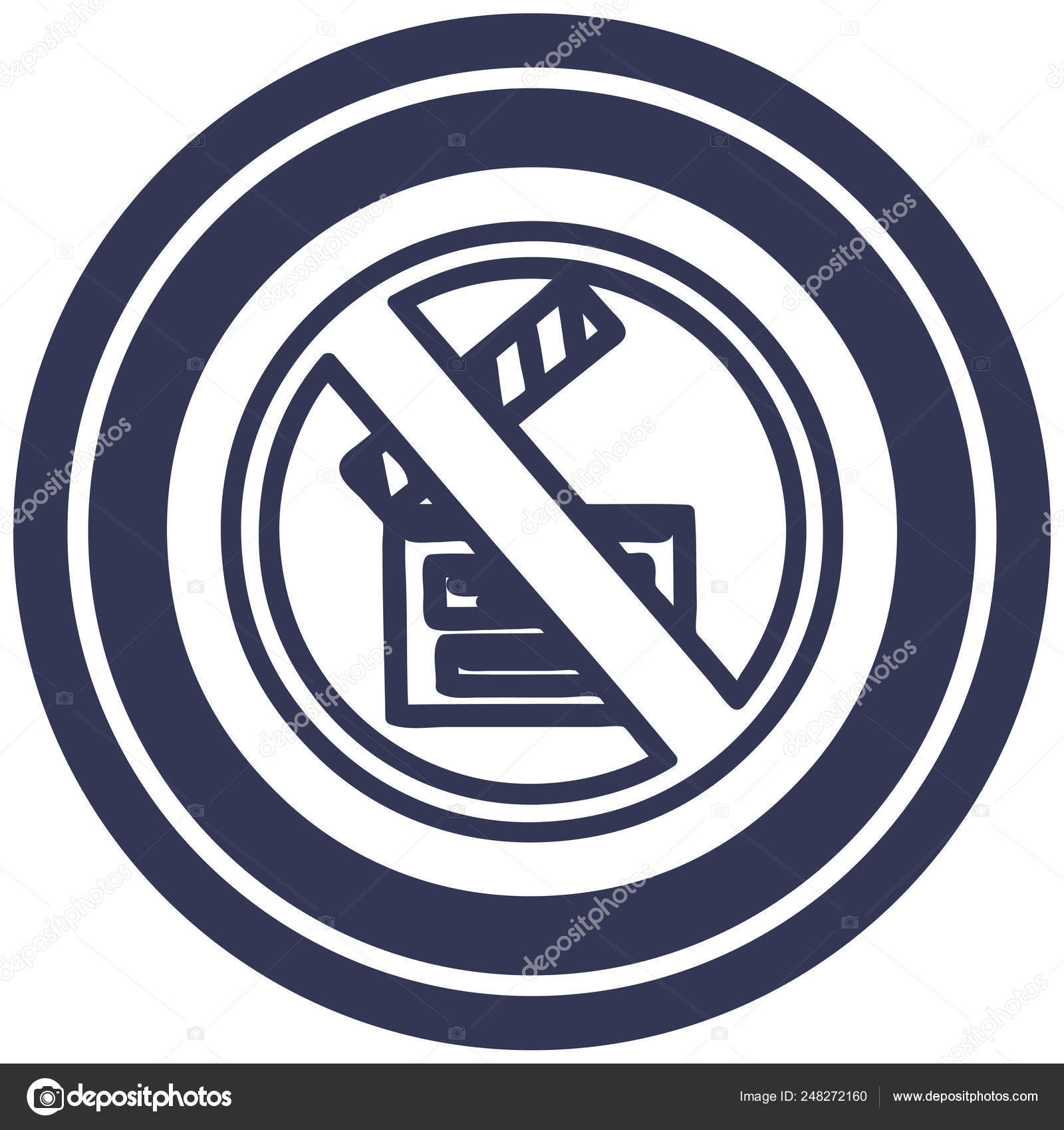 Aucun Symbole D'icône Circulaire Tournage Vecteur par ©lineartestpilot ...