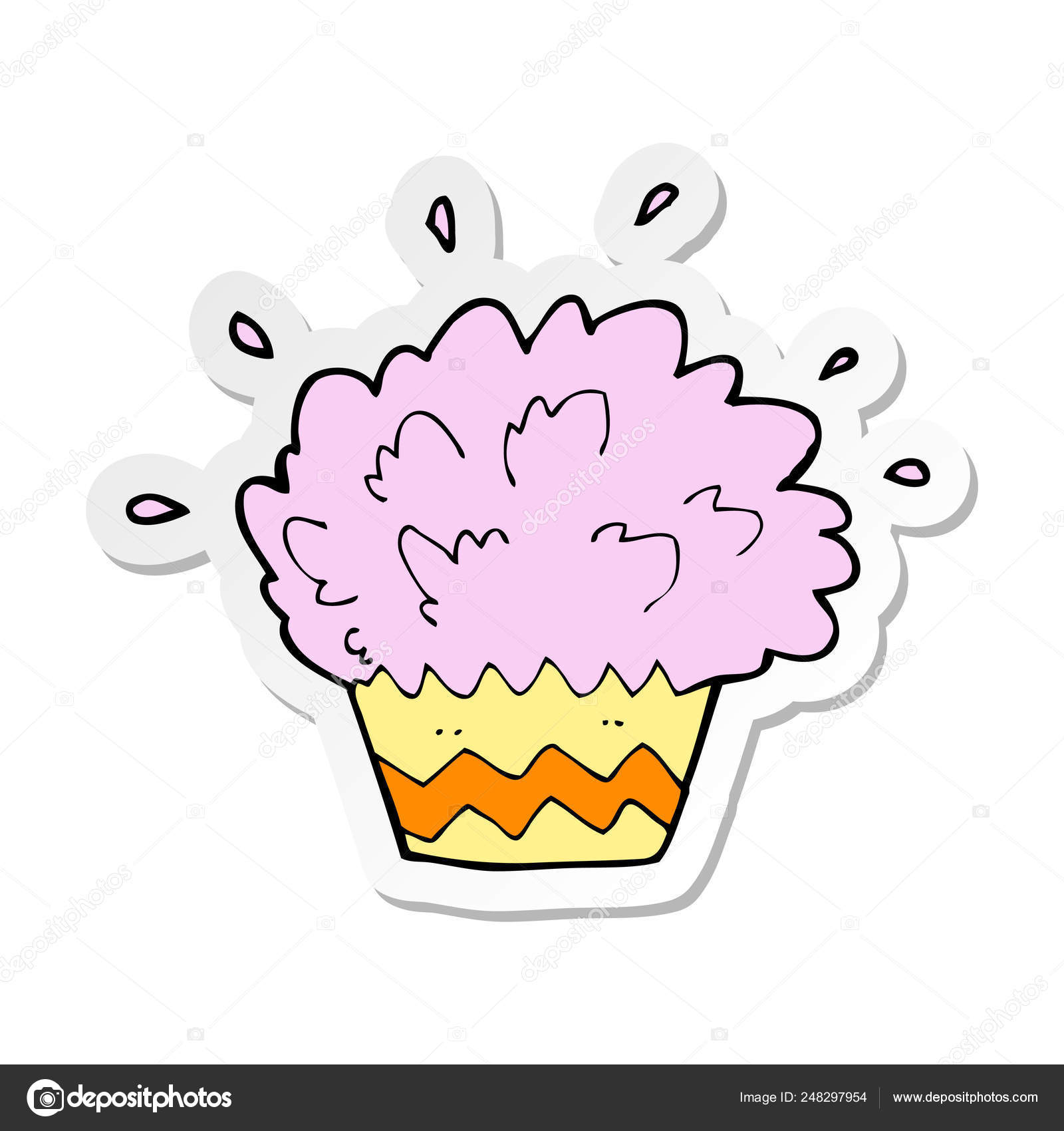 Cartoon Exploding Cake