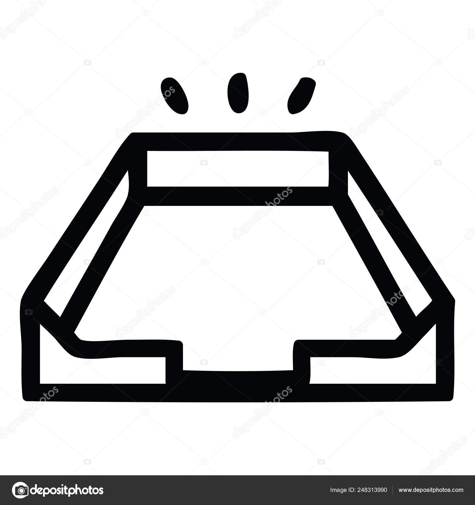 Empty Tray Icon Symbol Stock Vector by ©lineartestpilot 248313990