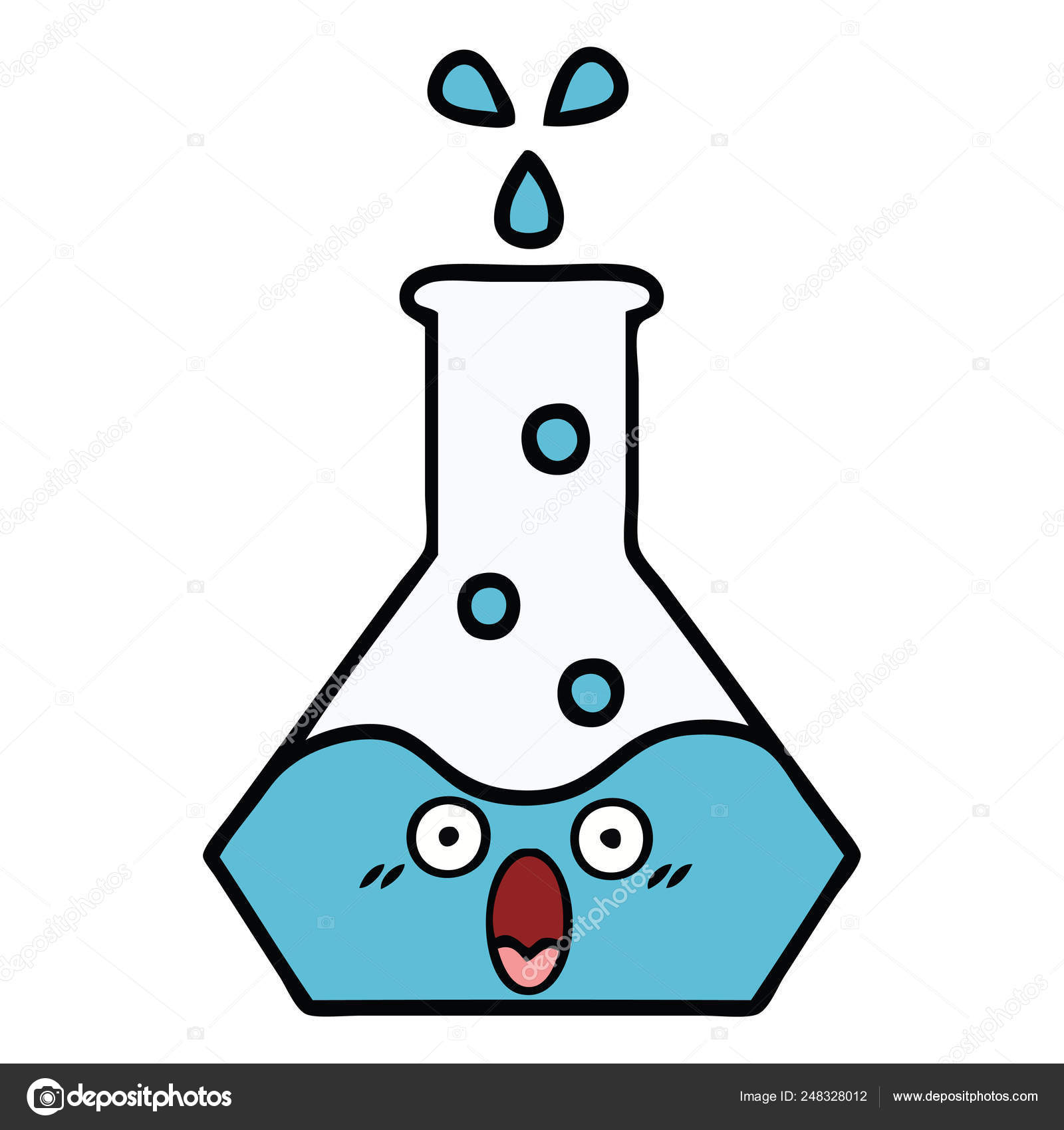 Cartoon Science Beaker