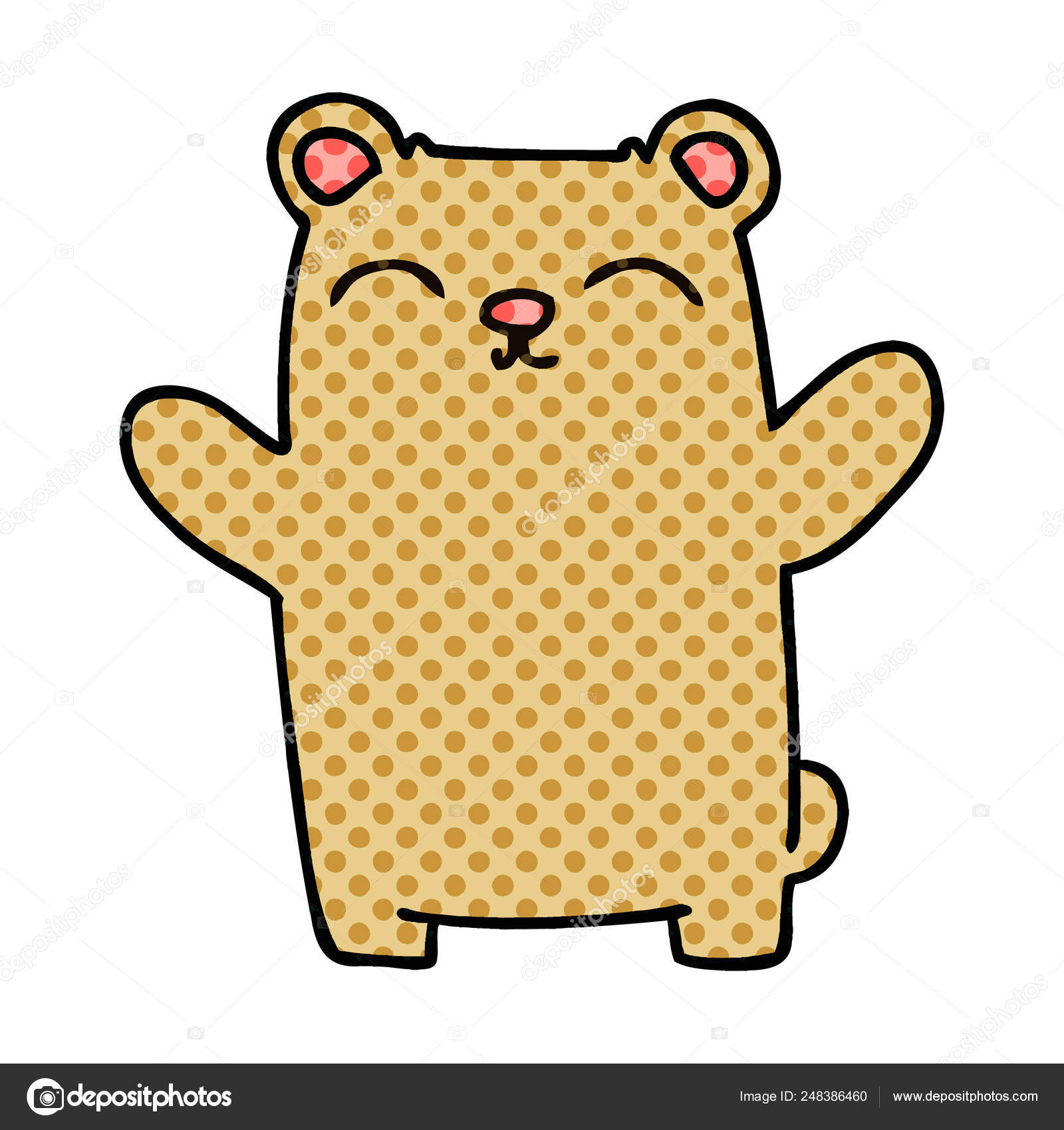 Quirky comic book style cartoon bear Stock Vector by ©lineartestpilot ...