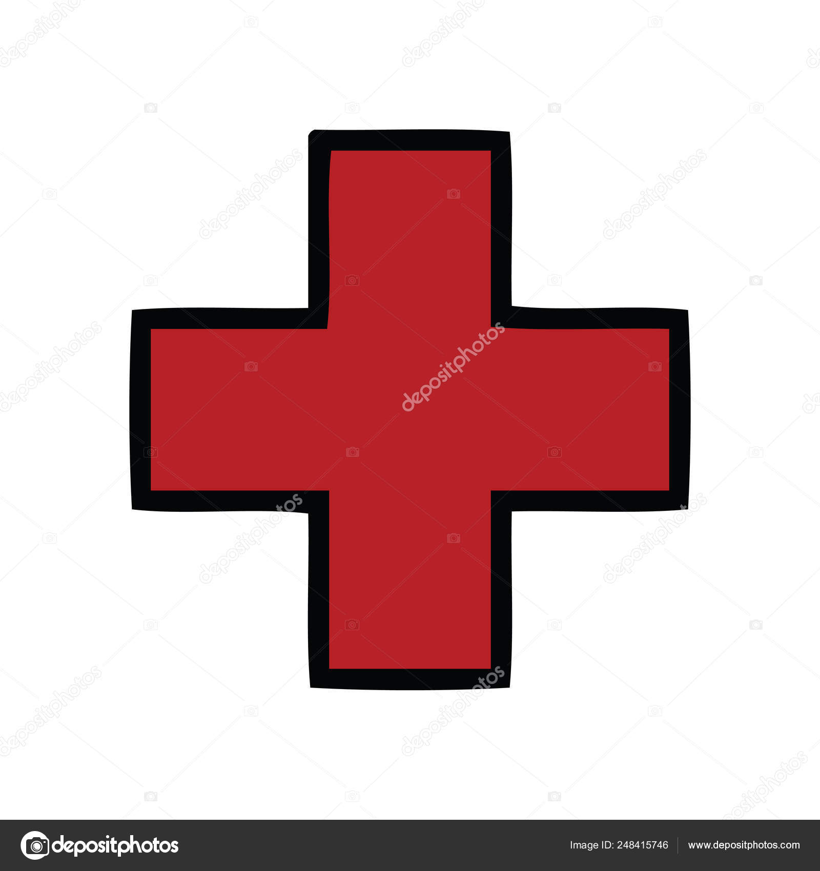 Cute Cartoon Addition Symbol Stock Vector by ©lineartestpilot 248415746