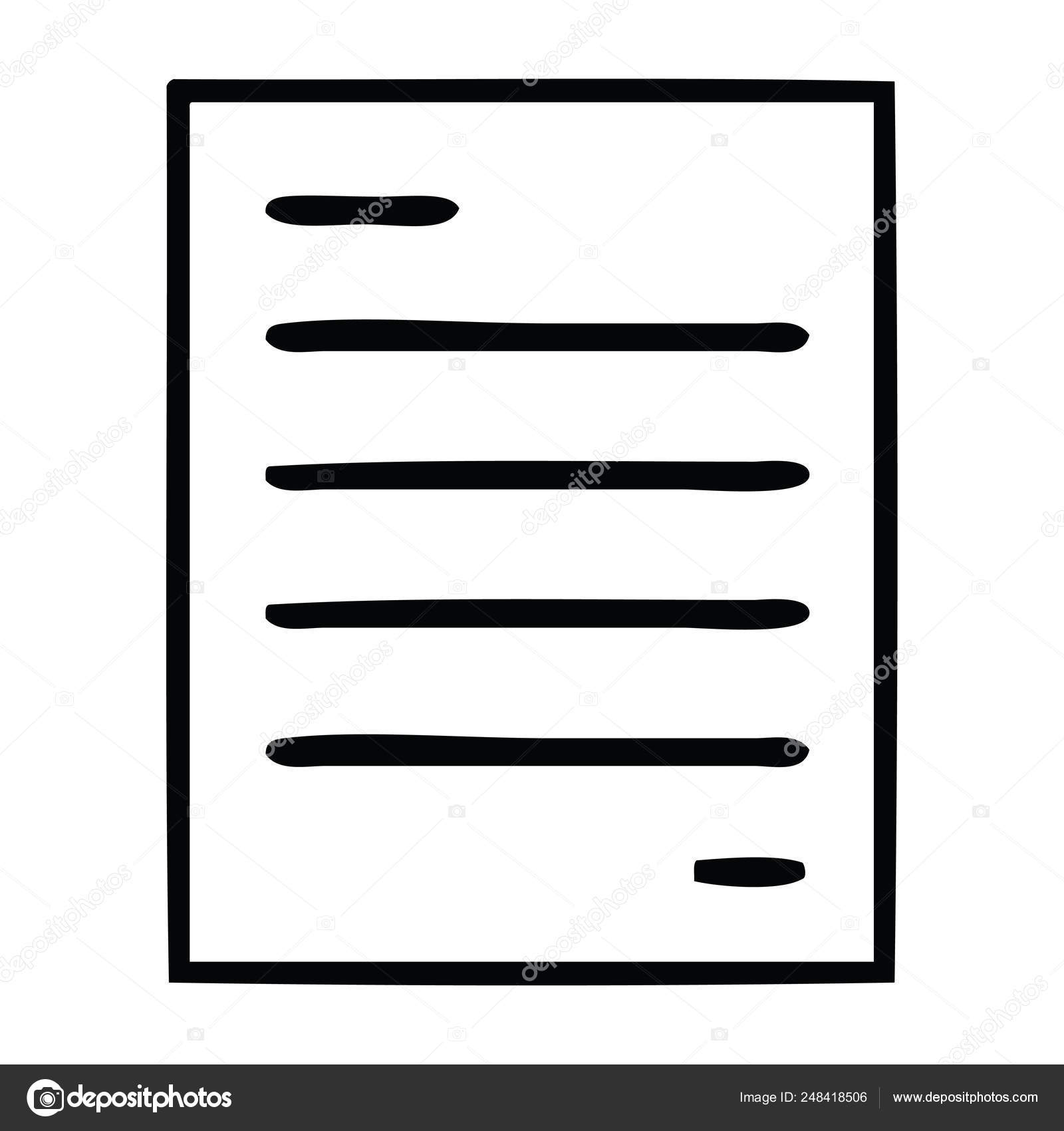 Cartoon Sheet Of Paper