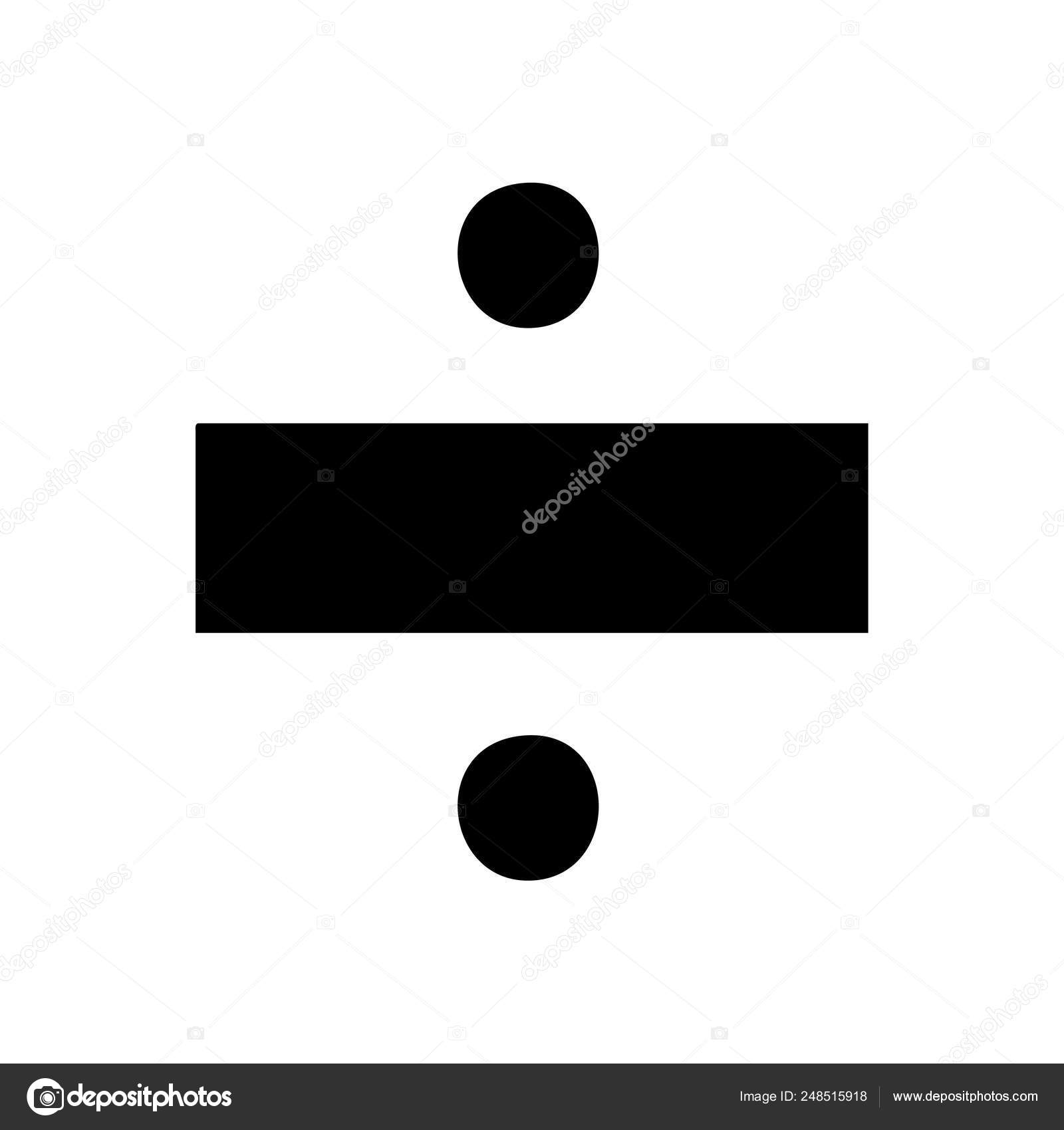 Division Symbol Cartoon