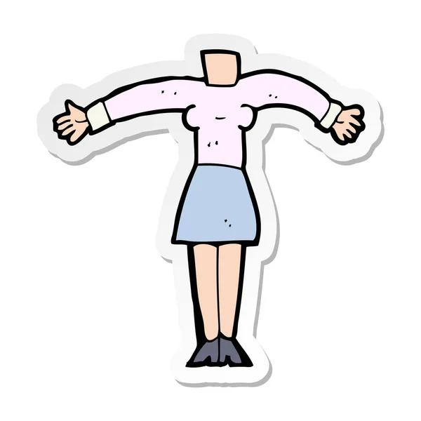 Cartoon female body Stock Vector by ©lineartestpilot 49408891