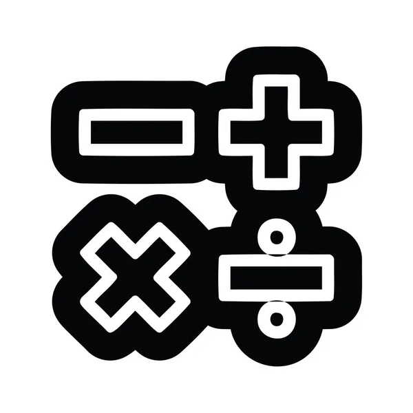 Black White Cartoon Math Symbols Stock Vector by ©lineartestpilot 225579368