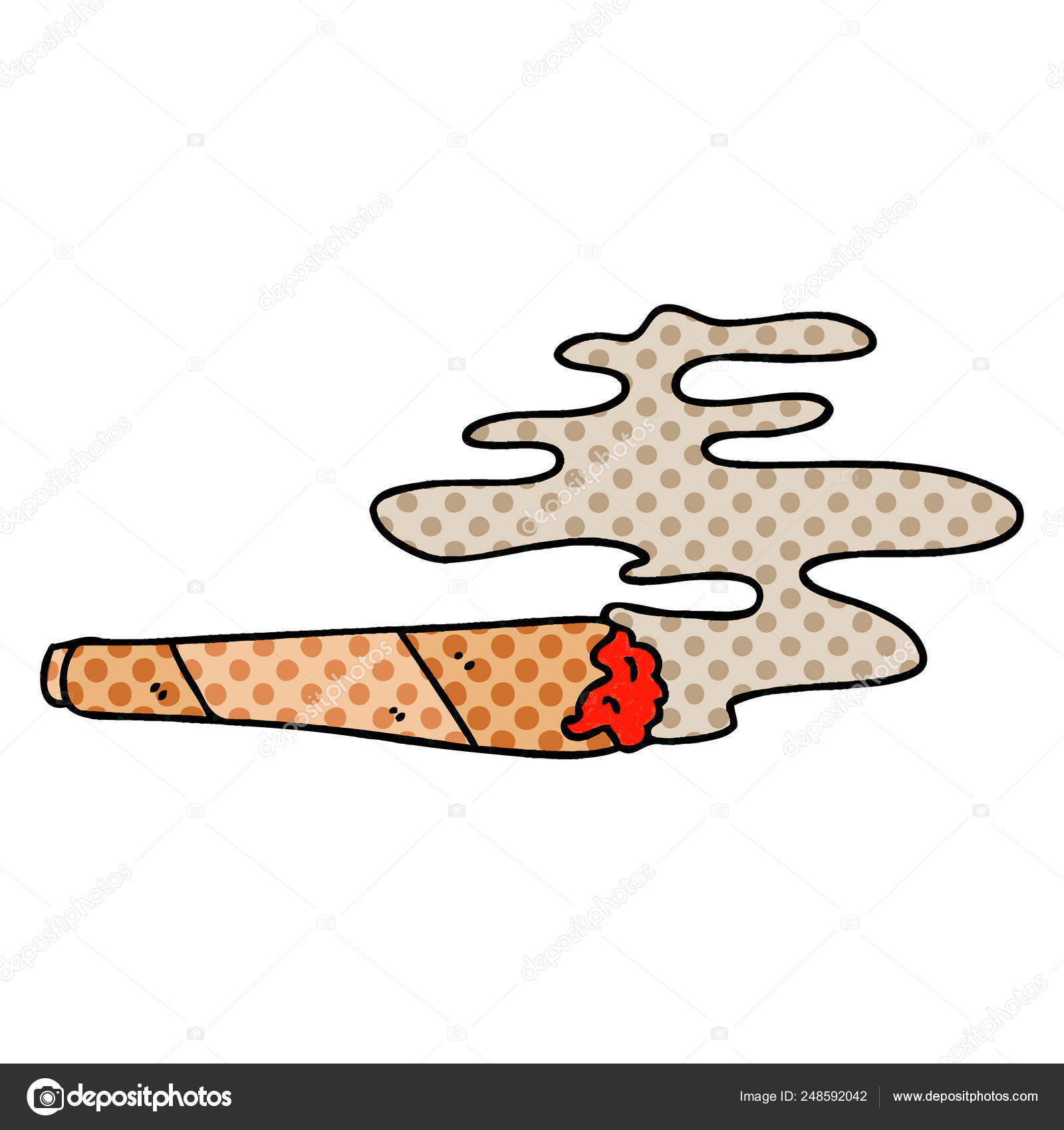 Comic Book Style Quirky Cartoon Lit Joint Stock Vector by ...