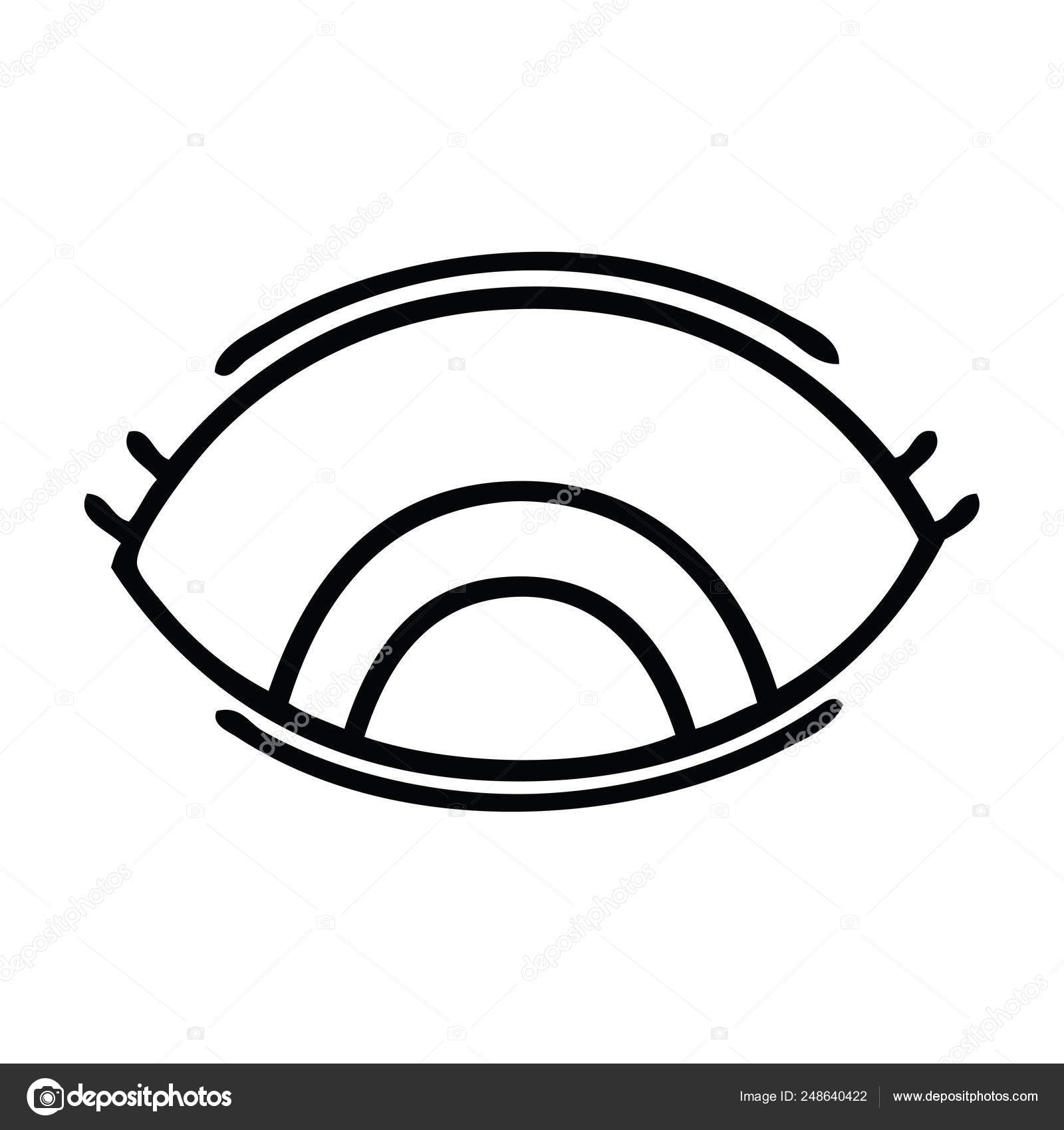 Line Drawing Cartoon Eye Looking Stock Vector Image by ©lineartestpilot ...