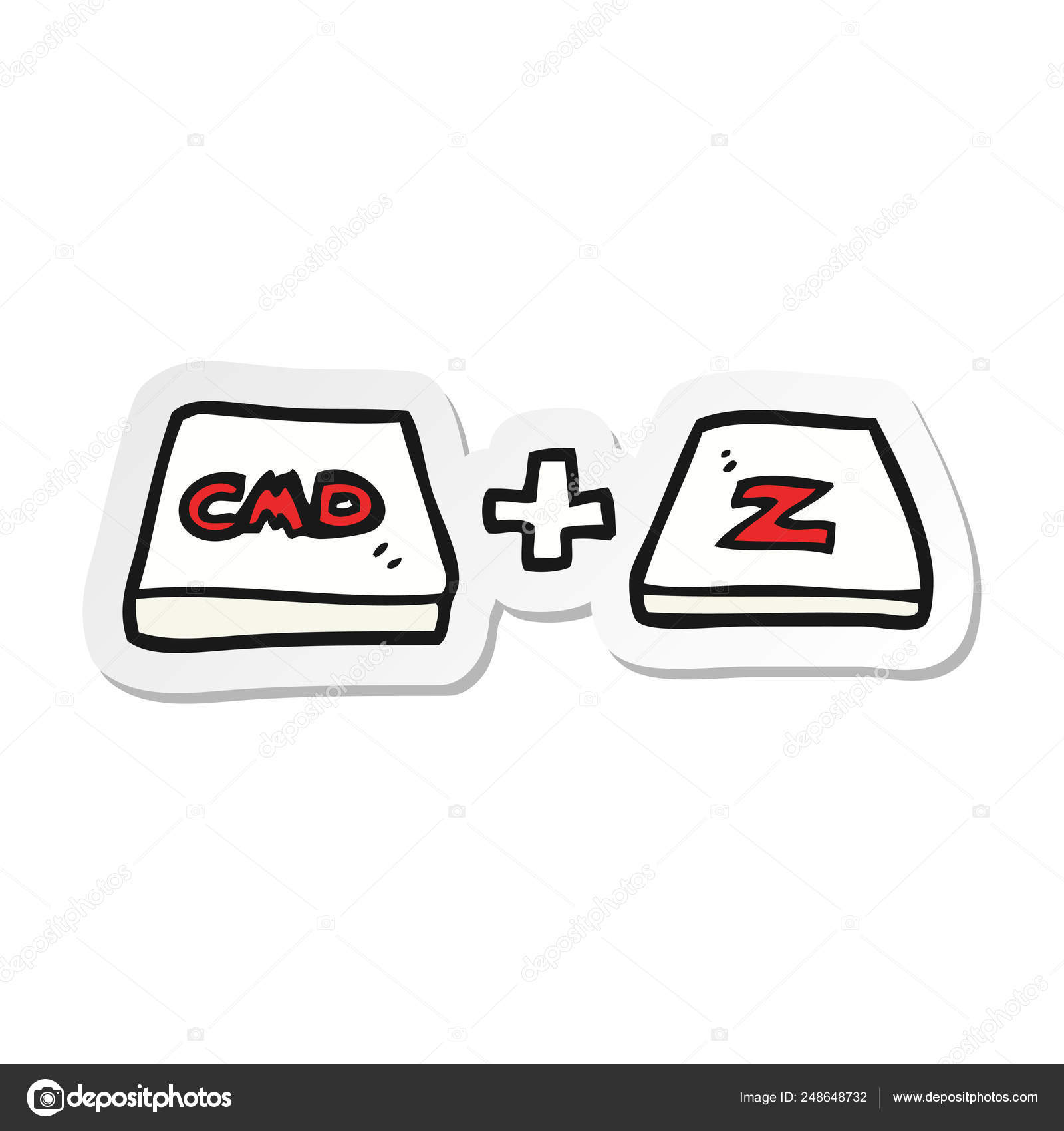 Sticker Cartoon Command Function Stock Vector Image by ©lineartestpilot ...