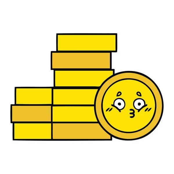 Retro Grunge Texture Cartoon Coins Stock Vector by ©lineartestpilot ...