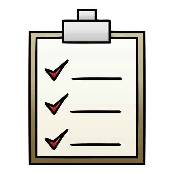 Cartoon check list Stock Vector by ©lineartestpilot 96699960