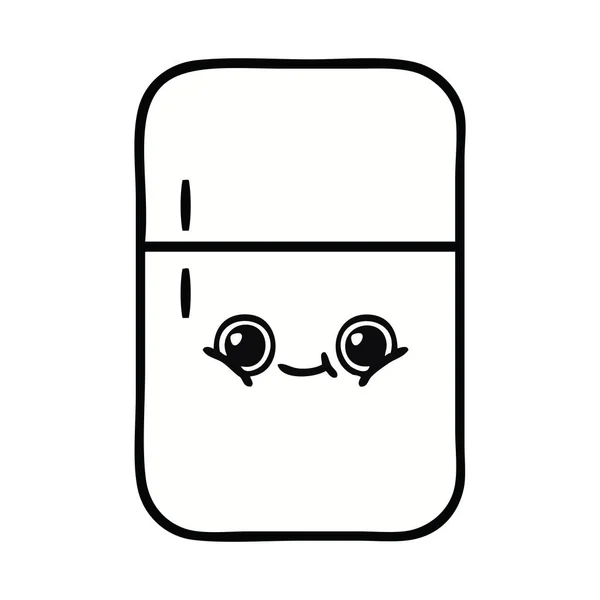 Retro grunge texture cartoon fridge freezer Stock Vector by ...