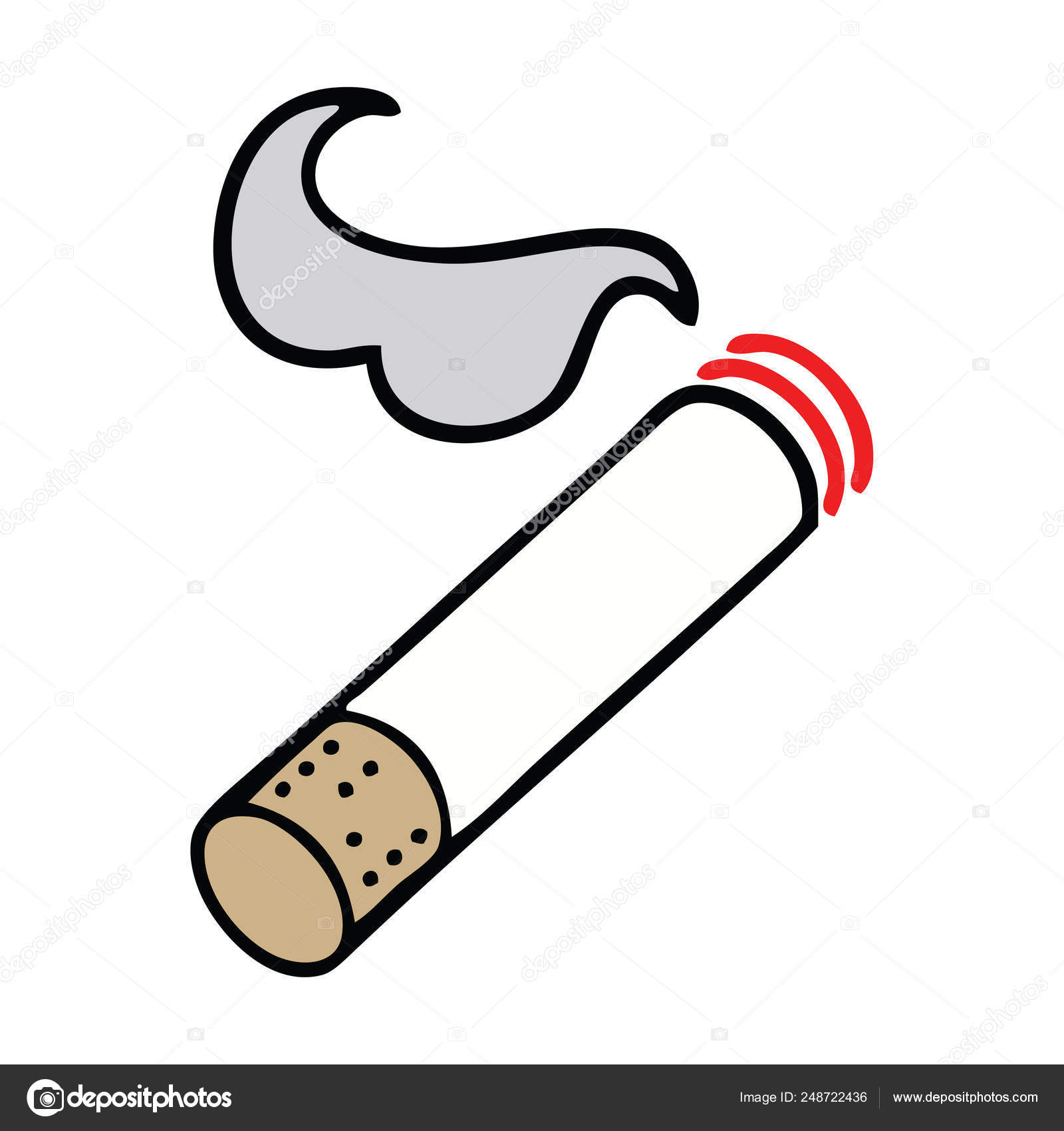 Dibujo De Humo De Cigarro Cigarro Con Humo: Más De 56,645