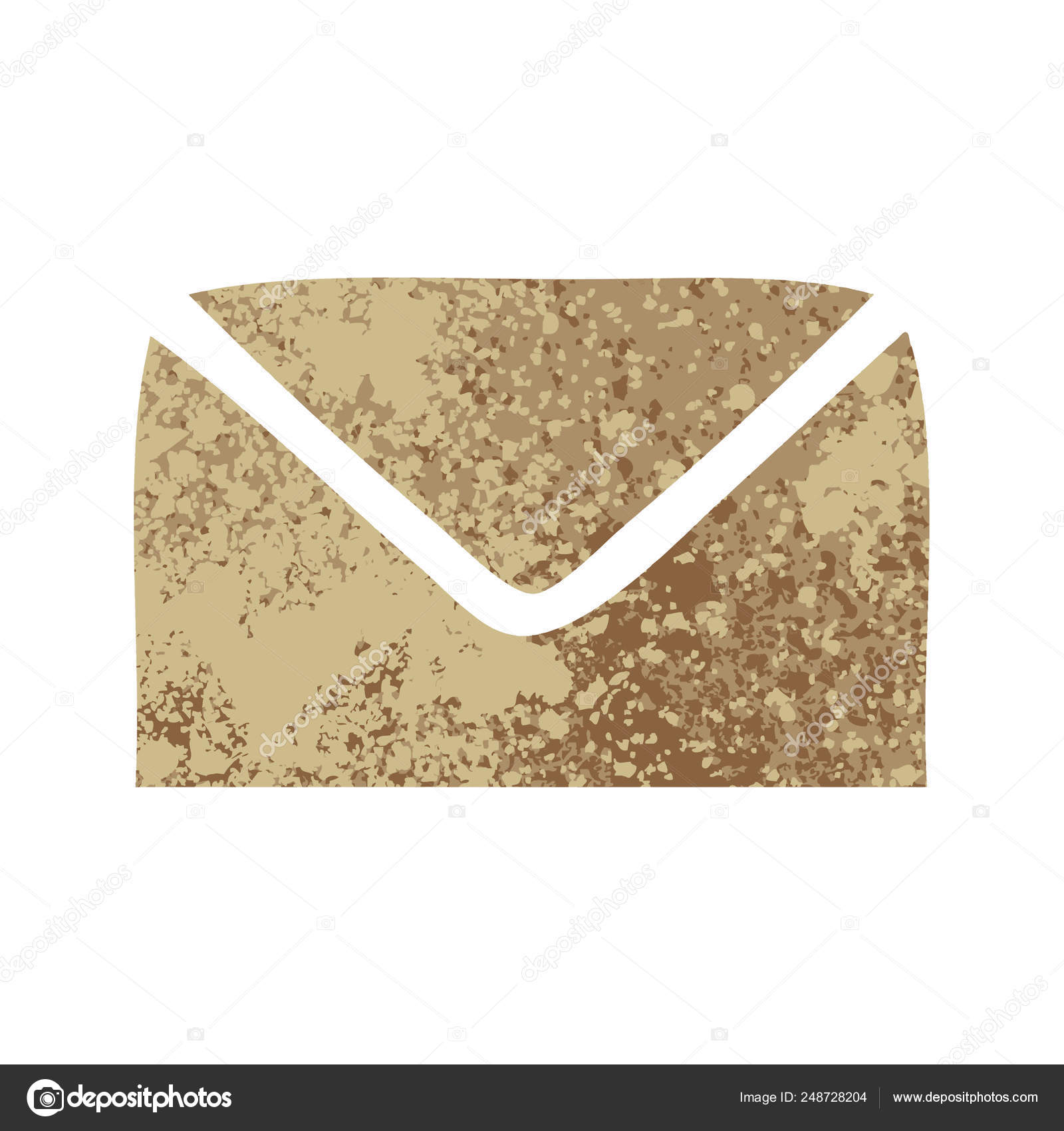 Retro illustration style cartoon paper envelope Stock Vector by ...