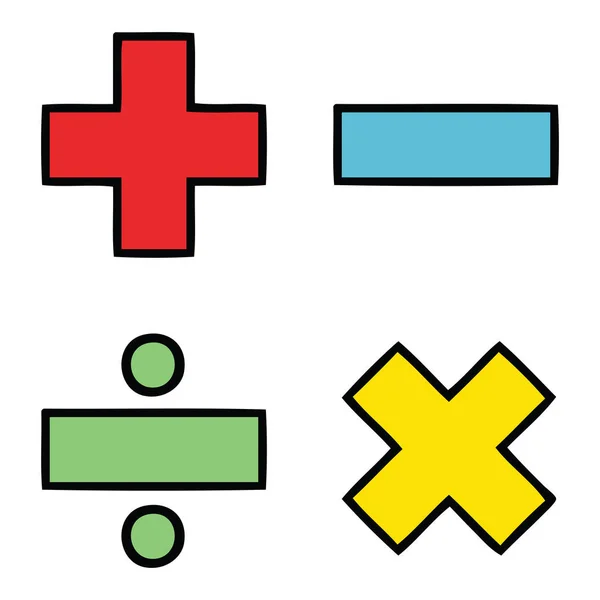 Line Drawing Cartoon Math Symbols Stock Vector by ©lineartestpilot ...