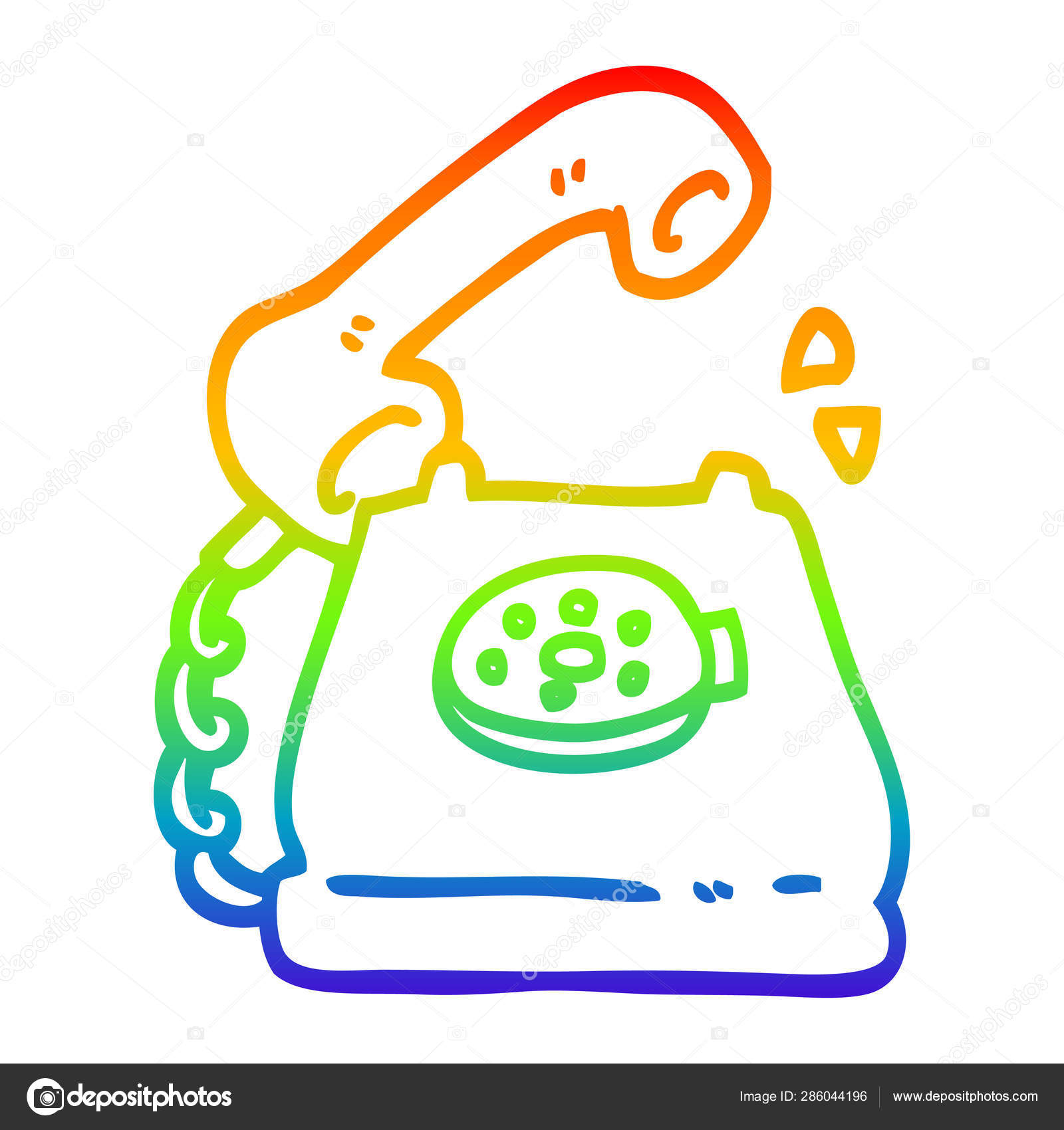 Telephone Ringing Drawing