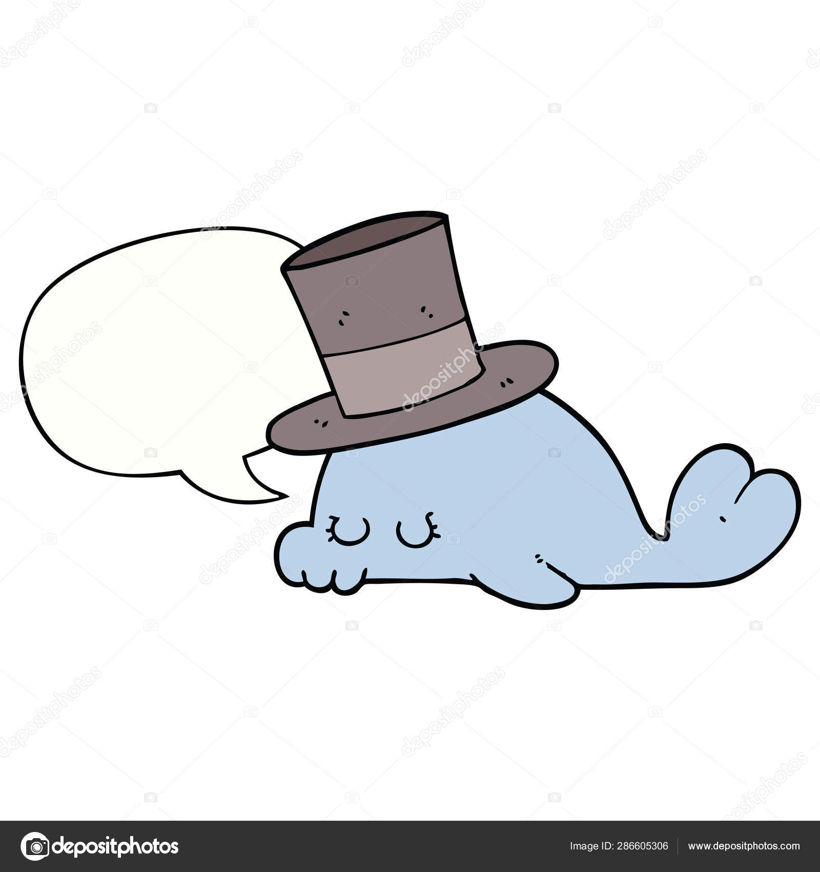 Cute cartoon dolphin and speech bubble Stock Vector by ©lineartestpilot ...