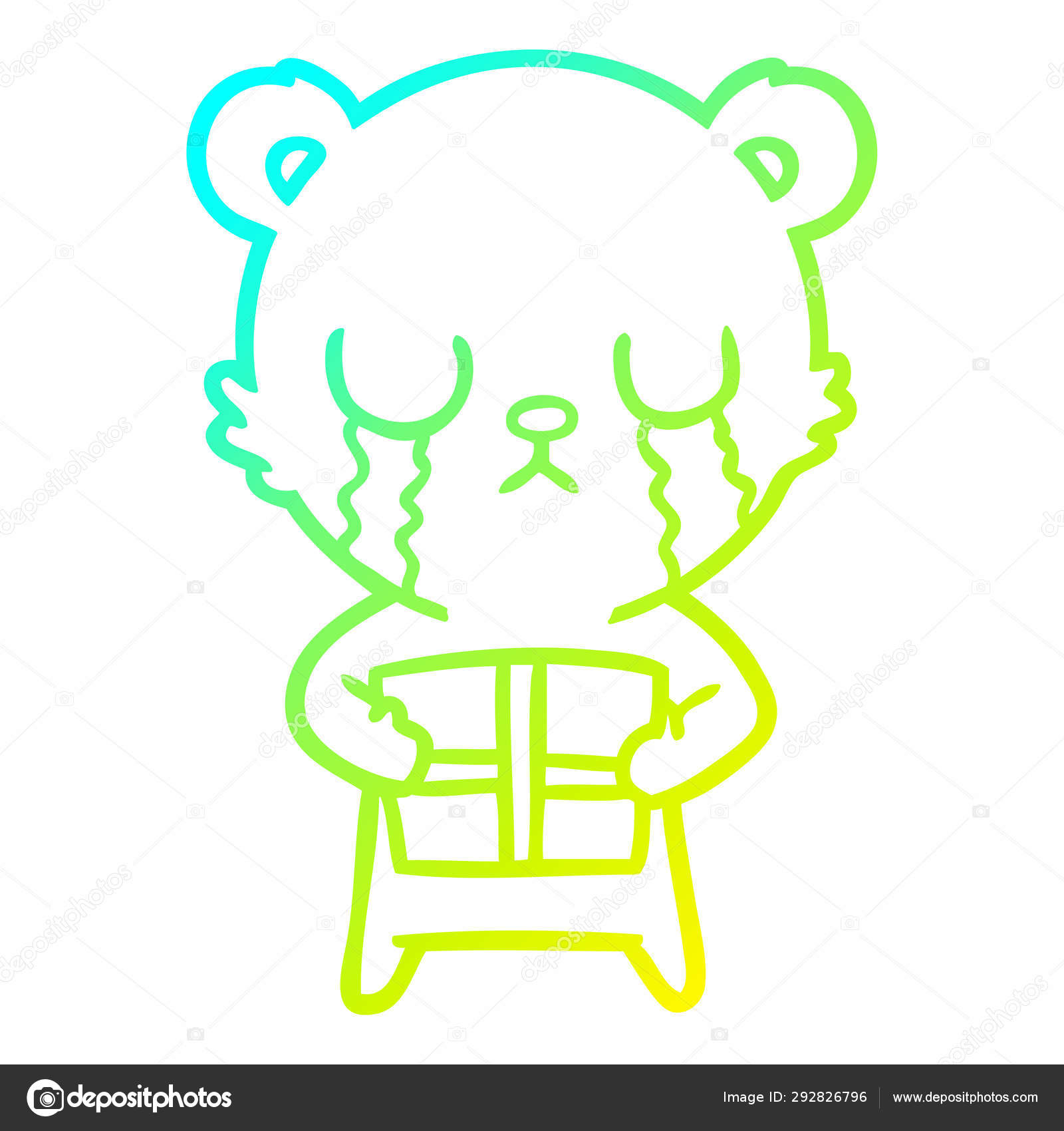 Crying Teddy Bear Drawing