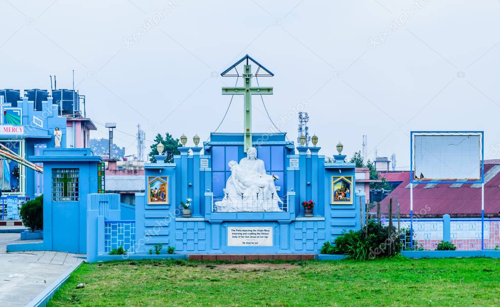 Catedral Iglesia Católica, Shillong India 25 de diciembre de 2018 ...