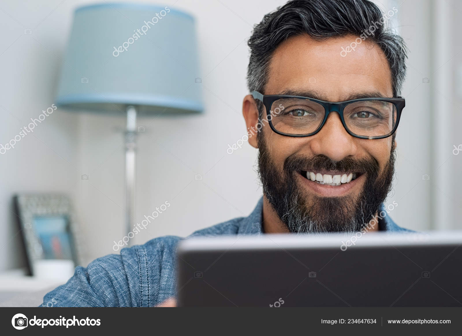 Serious Businessman With Glasses