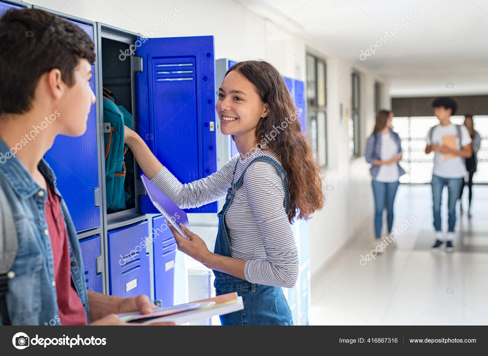 High School Friends Talking