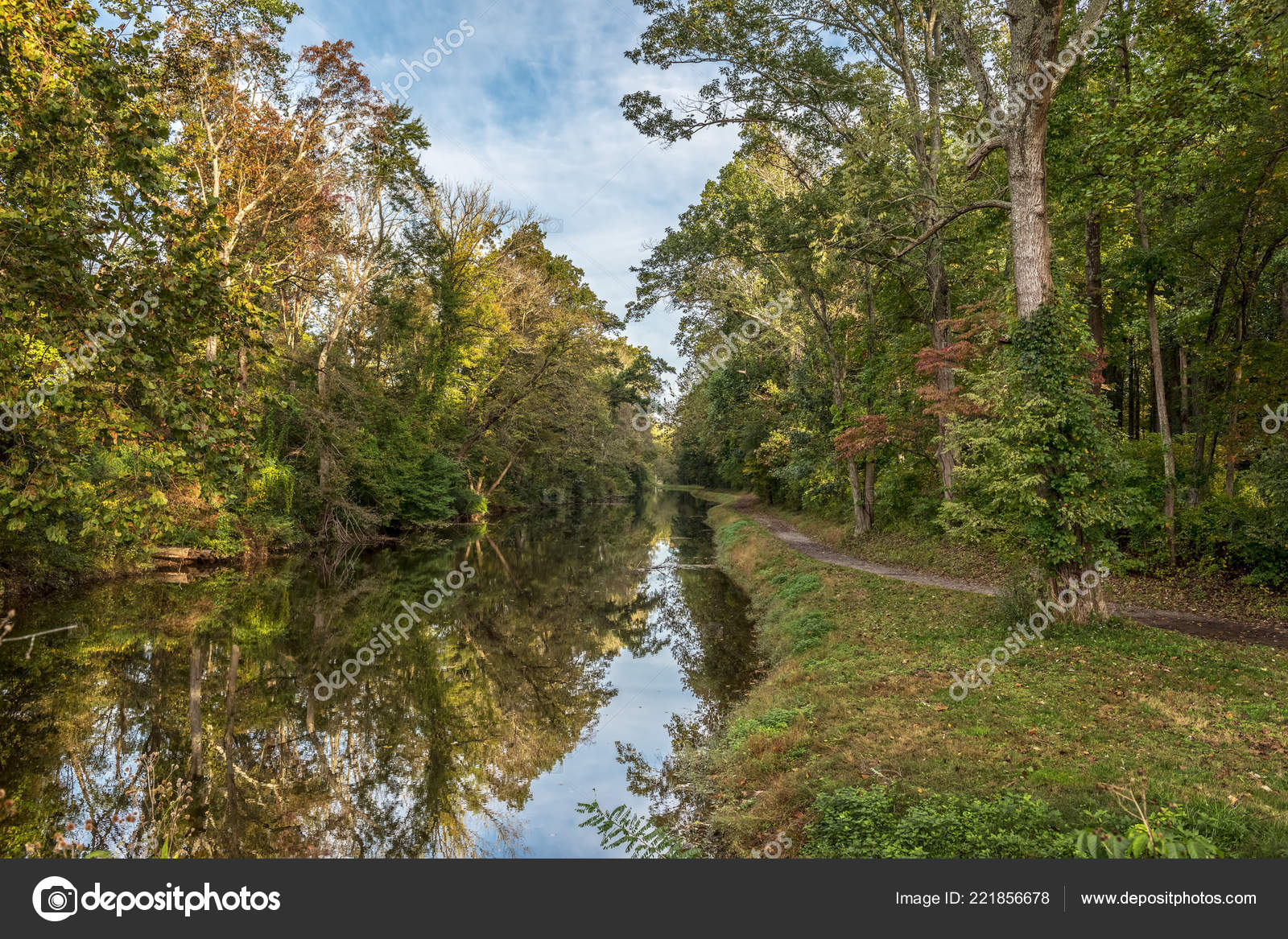 Historic Delaware Canal Towpath Washington Crossing Park Bucks County ...