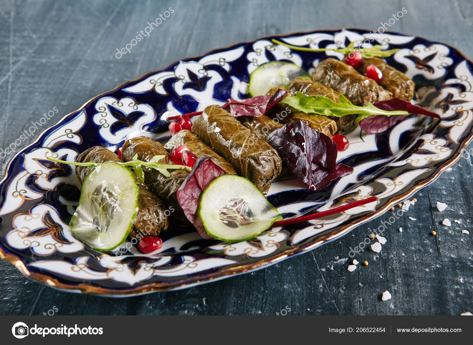 Dolma Sarma Dolmades Stuffed Lamb Rice Close Selective Focus Homemade ...