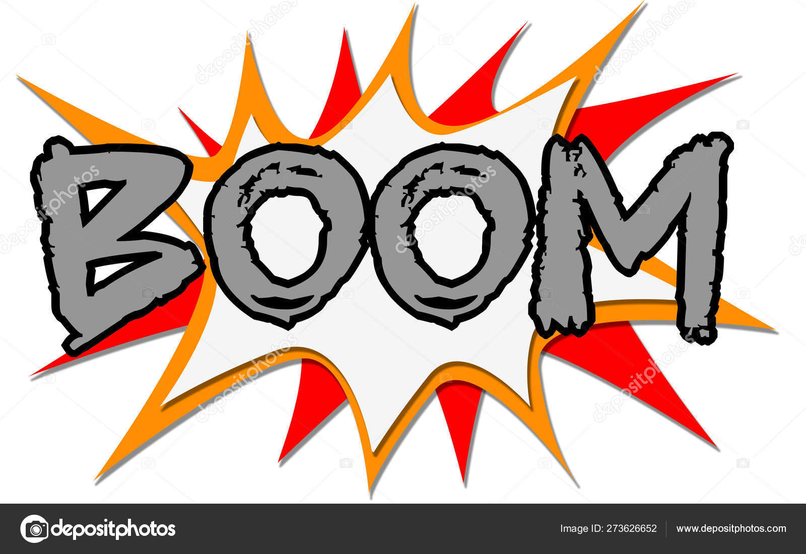 Boom text with comic book style Stock Illustration by ©tang90246 #273626652