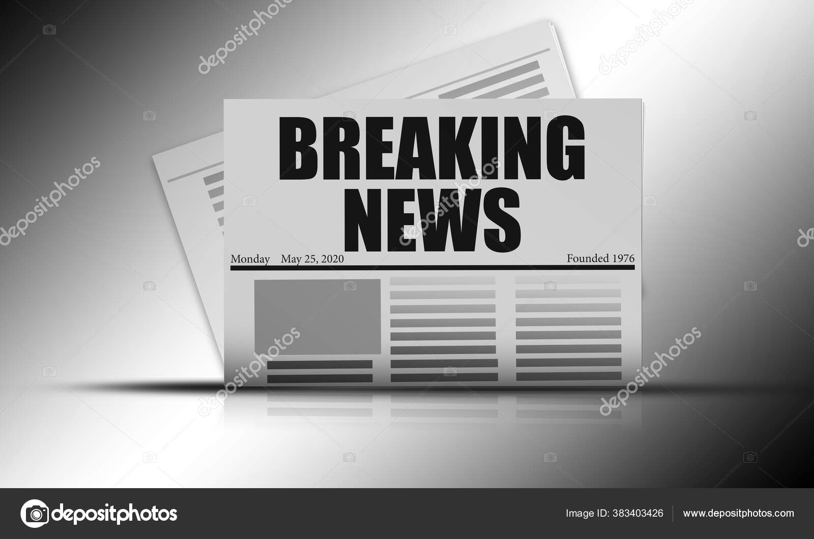 Breaking News Newspaper Cover