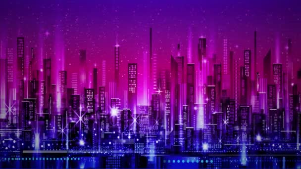Animation Urban Skyline Cityscape City Background Architecture ...