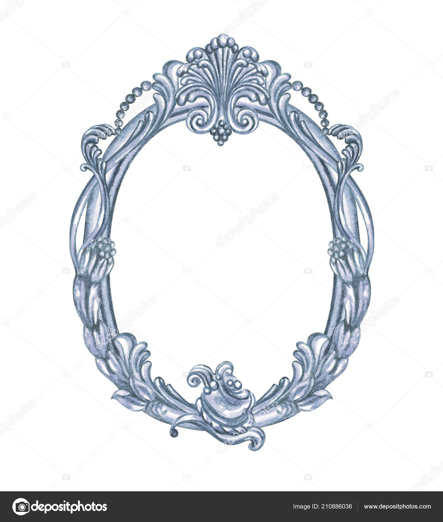 Baroque Oval Frame