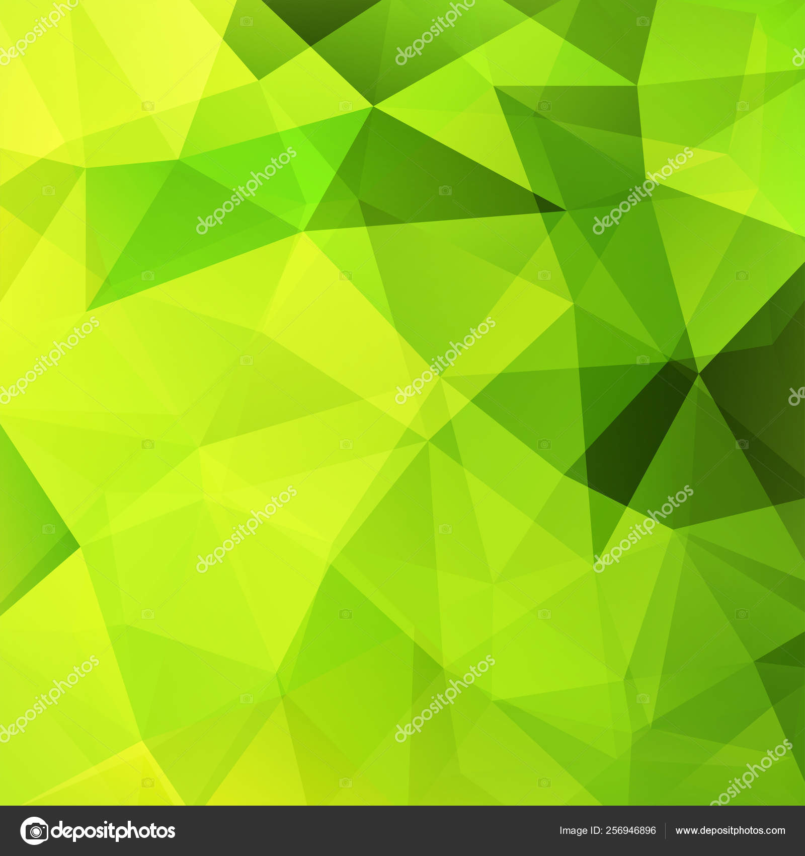 Geometric pattern, polygon triangles vector background in green tone. Illustration pattern Stock ...