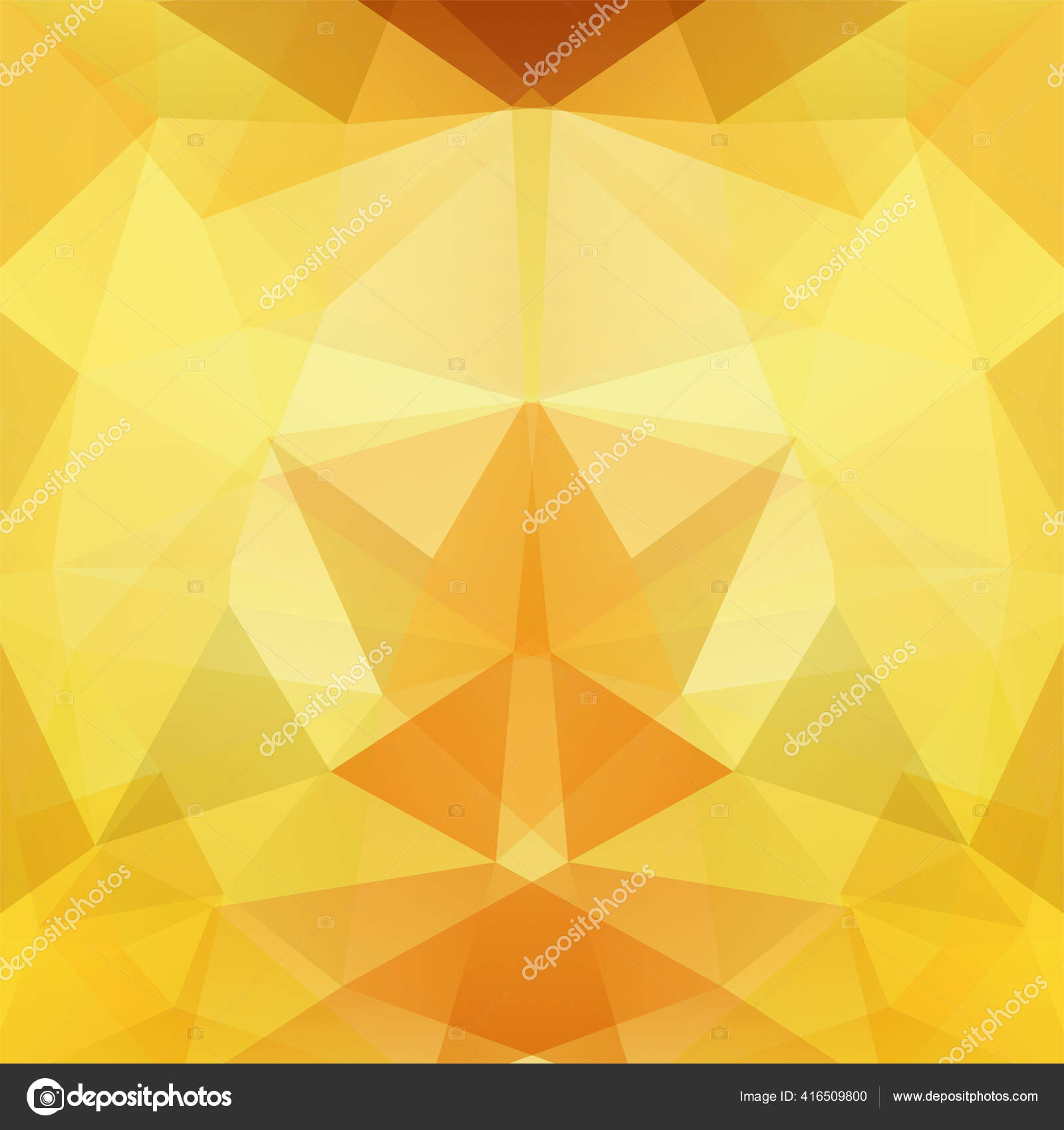 Latar Belakang Bentuk Geometris Pola Mosaik Kuning Vektor Eps Ilustrasi ...