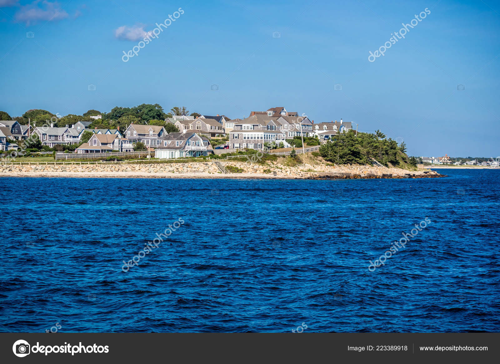 Overlooking View Island Massachusetts Cape Cod Martha's Vineyard Stock ...