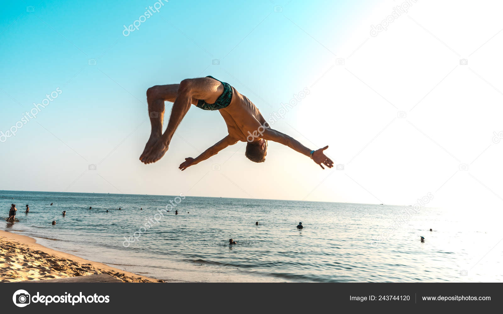 Backflip On The Beach