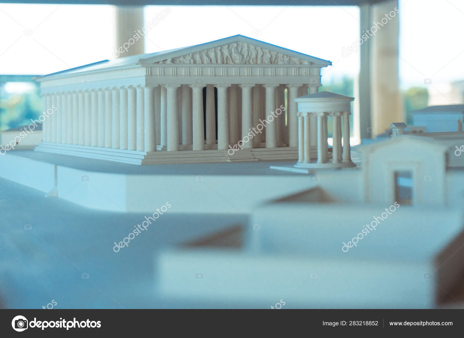 Model of the ancient Greek Acropolis ⬇ Stock Photo, Image by ...