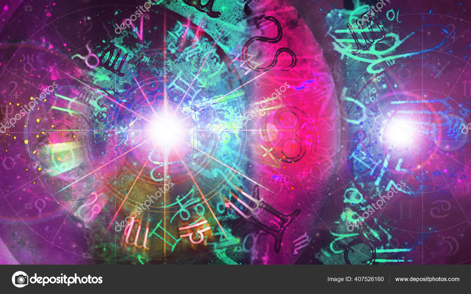 Astrology Horoscope Pattern Texture Background Graphic Design Stock ...