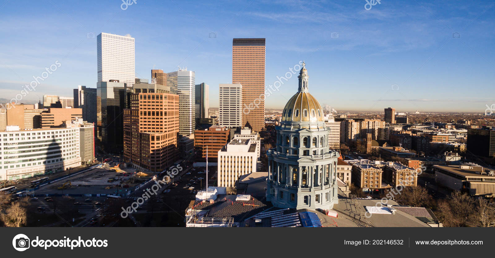 Late Afternoon Light Hits Capital Building Downtown Denver Colorado ...
