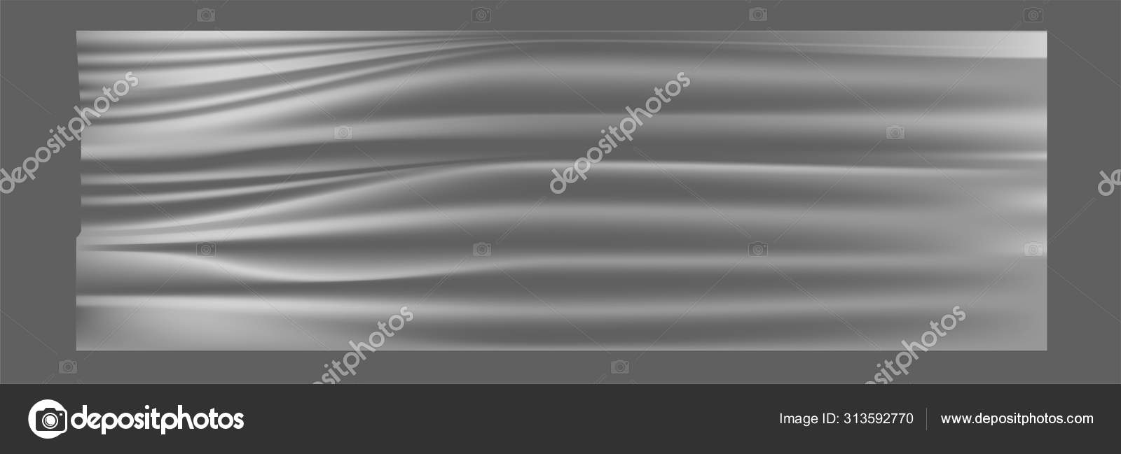 Realistic stretch transparent polyethylene vector Stock Vector Image by ...