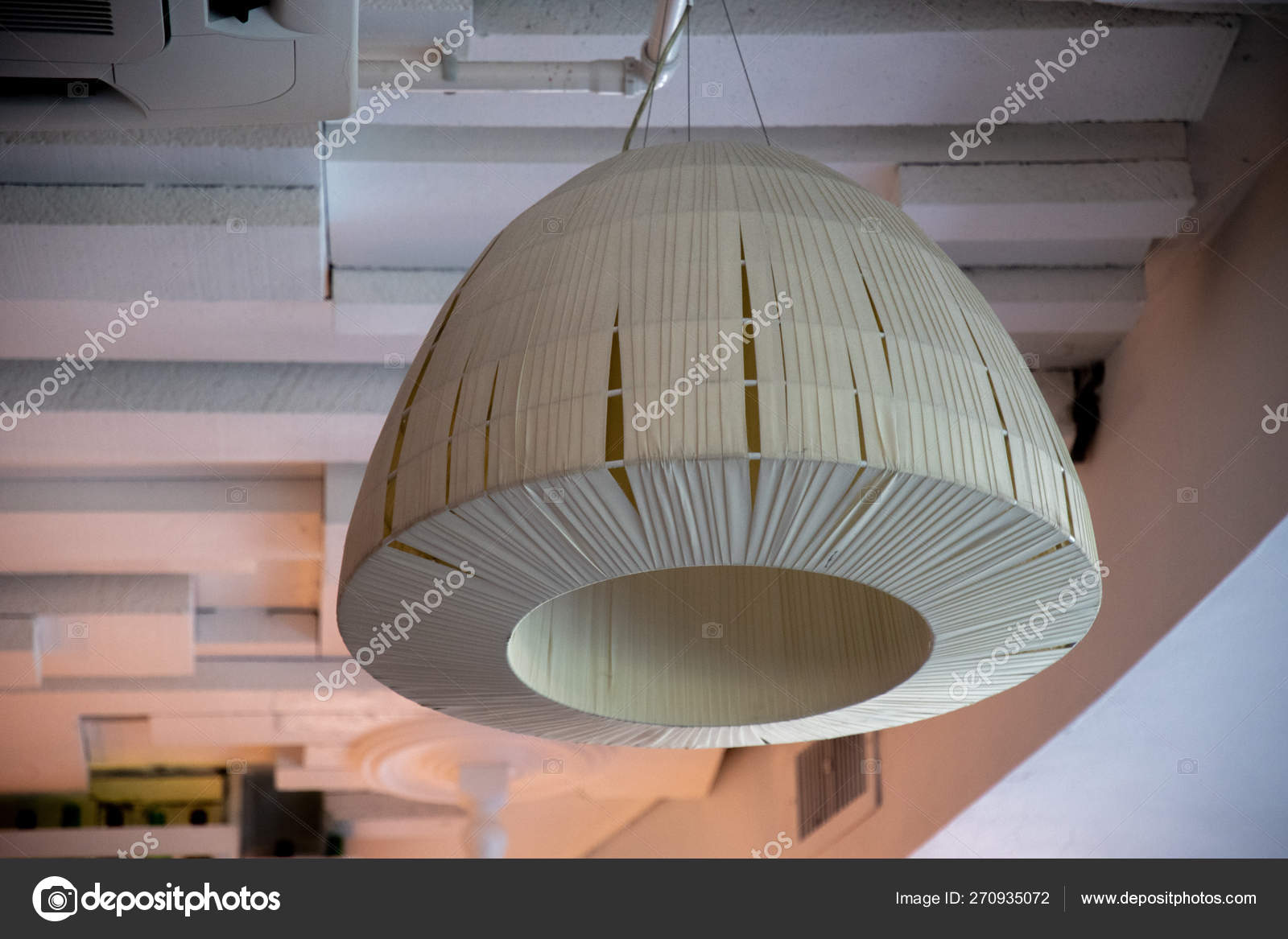 Simple White Lampshade Minimal Style Ceiling Lamp Geometric Shape ...