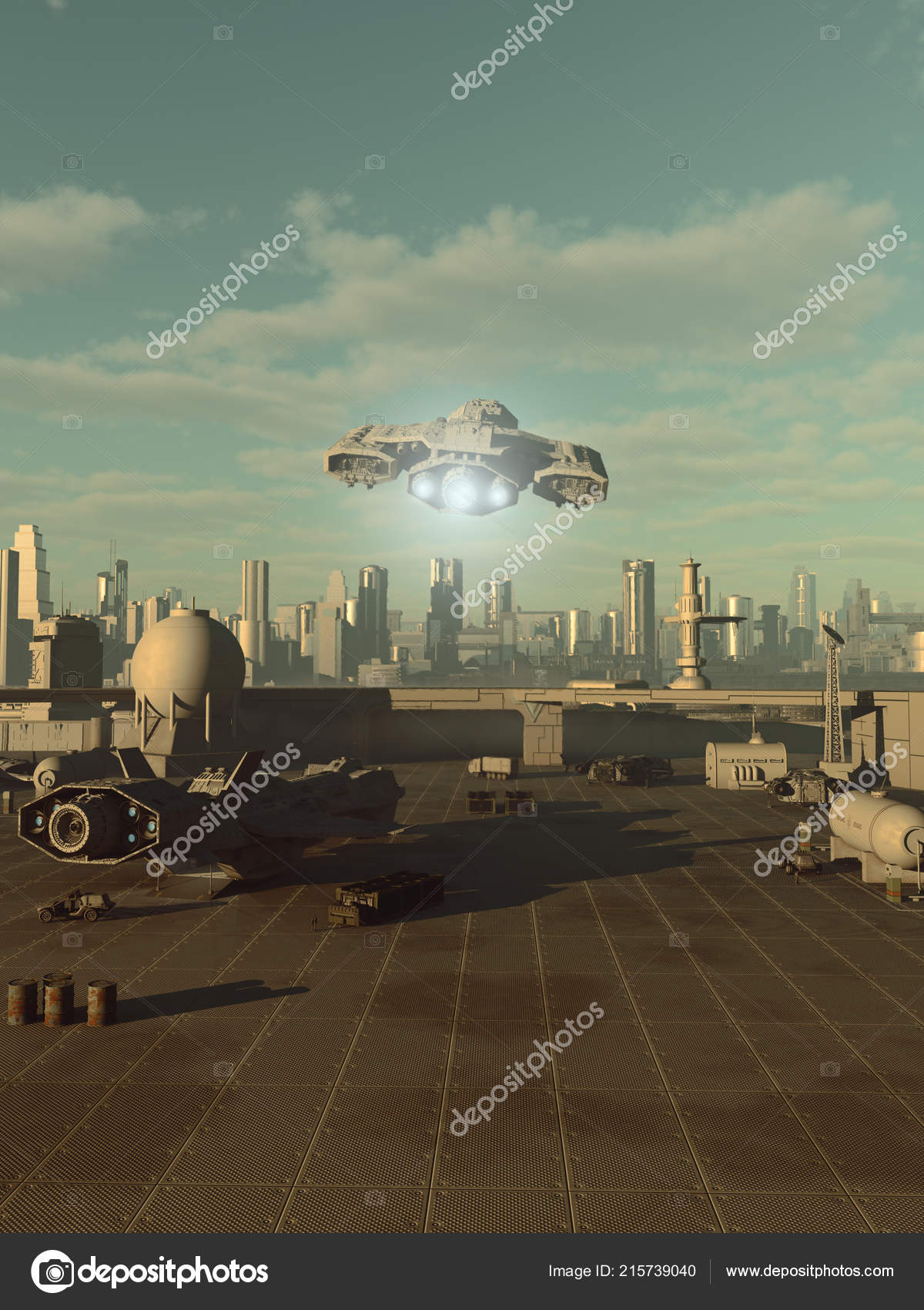 Futuristic Spaceport