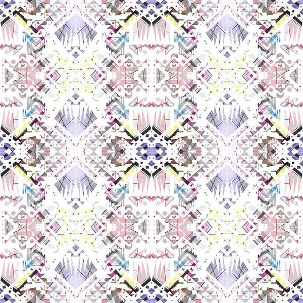 Seamless texture with geometric figures as background - Stock Image ...